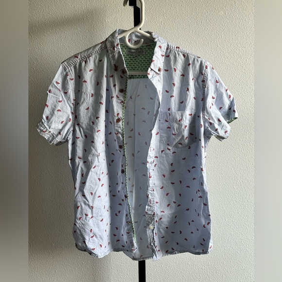 Sovereign Code | Shirts | Mens White Short Sleeve Shirt With Red ...